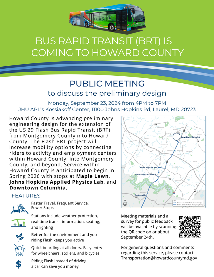 Flash Bus Rapid Transit | Howard County